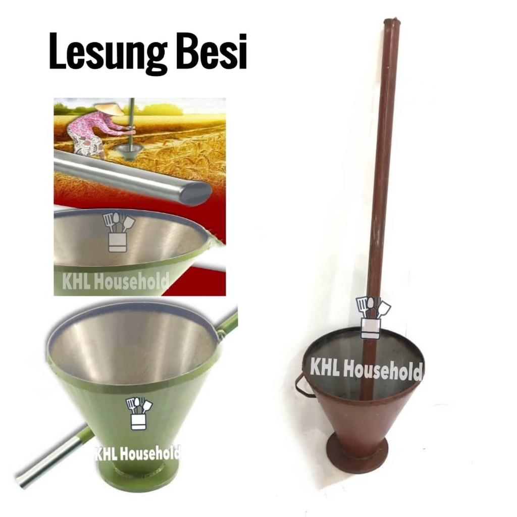 Lesung Besi / Penumbuk Gresik /lesong besi tradisional | Shopee Malaysia