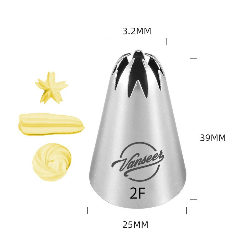 Piping Nozzle Cake Decorating Icing Nozel Tip Deco Churros Acuan Bakery ...