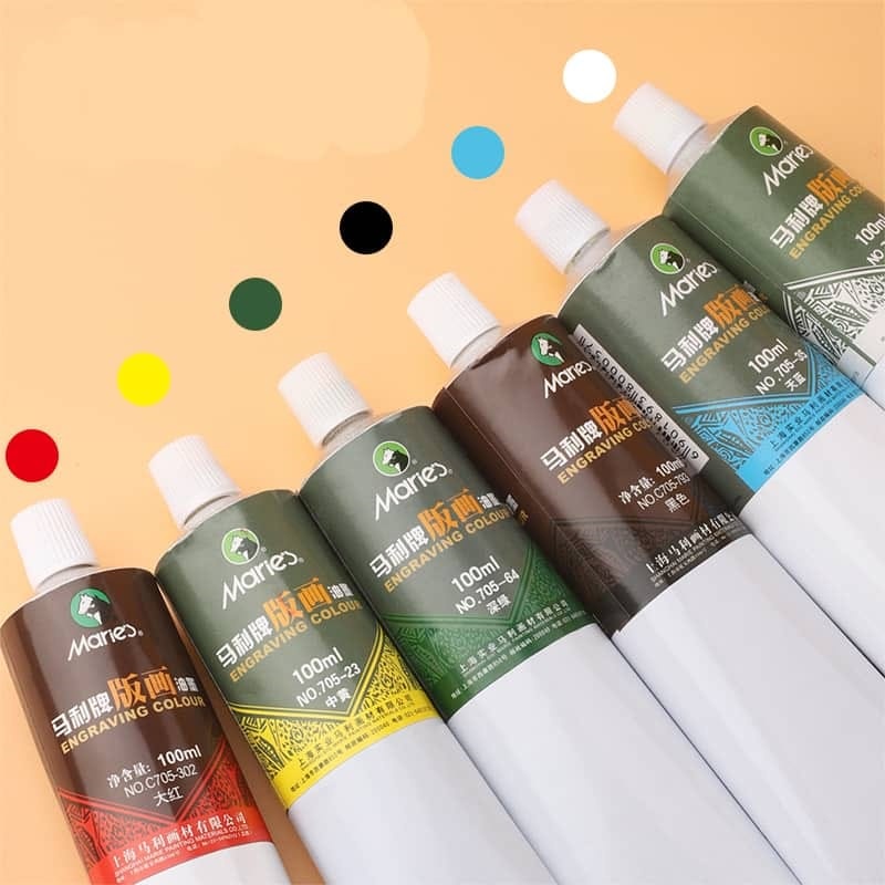 Marie's Lino Ink Print Making 50 / 100ml (Engraving Color) | Shopee ...
