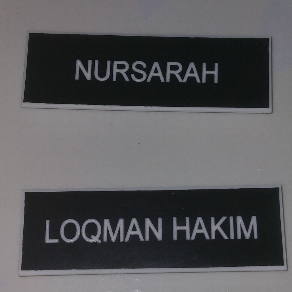Name Tag Rasmi pegawai kerajaan | Shopee Malaysia
