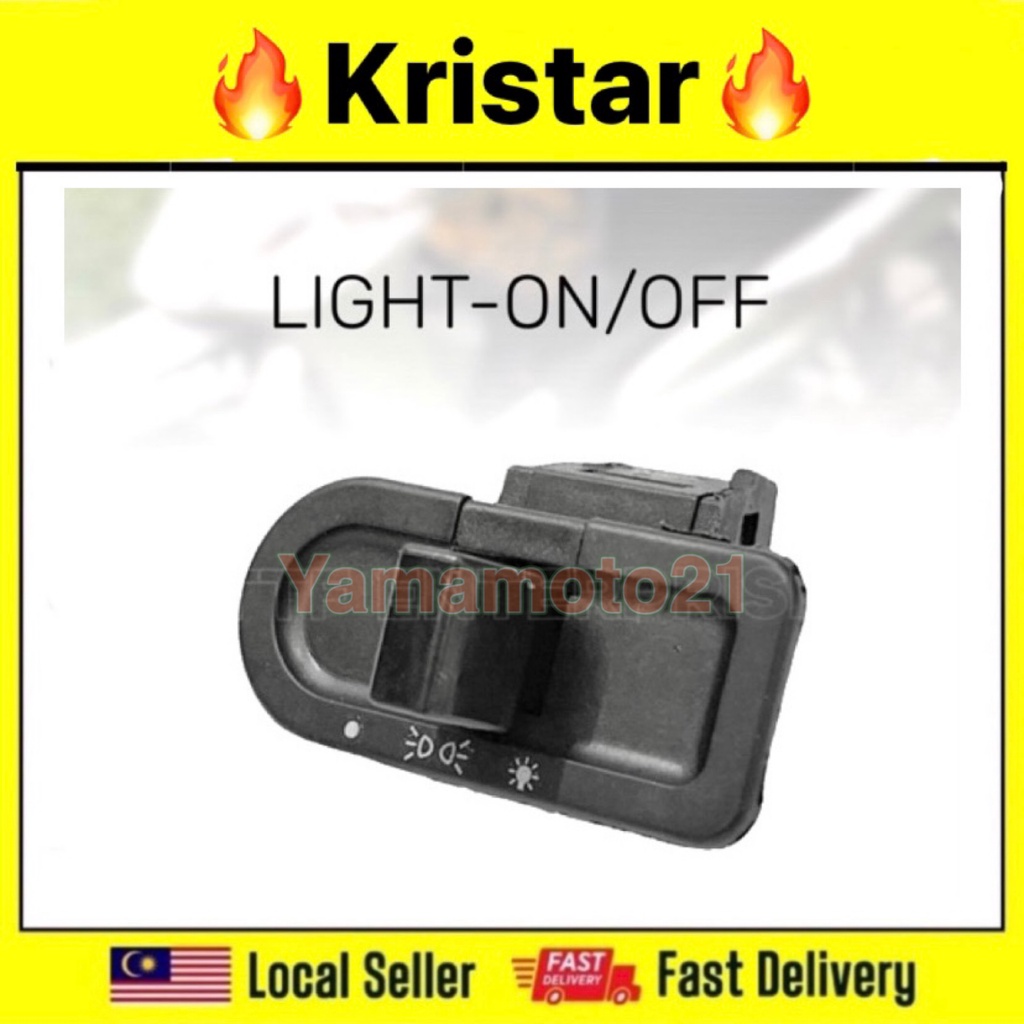Modenas KRISTAR HEAD LAMP BUTTON Head Light ON / OFF KNOB Front HANDLE ...