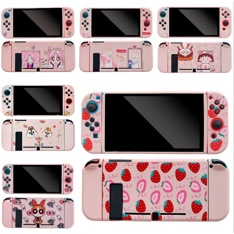 Nintendo Switch Oled Case NS Switch cartoon pink strawberry TPU ...