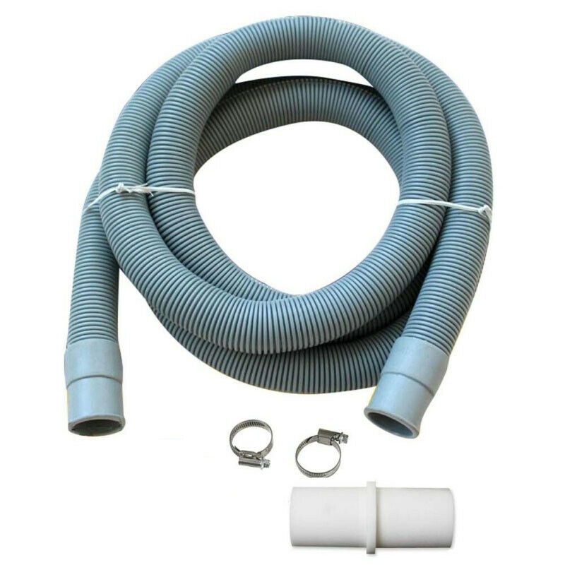 Universal Washing Machine Waste Drain Hose Extension Pipe Kit+Connector ...