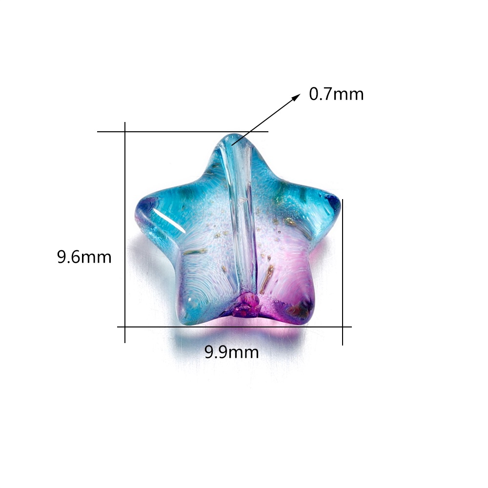 20-50PCS/pack Artificial Crystal Five-Pointed Star Beads diy Jewelry ...