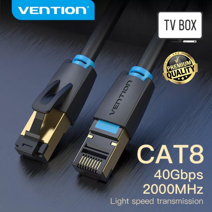 Vention Cat8 Network Cable SSTP 40Gbps Super Speed Cat 8 Ethernet Cable ...
