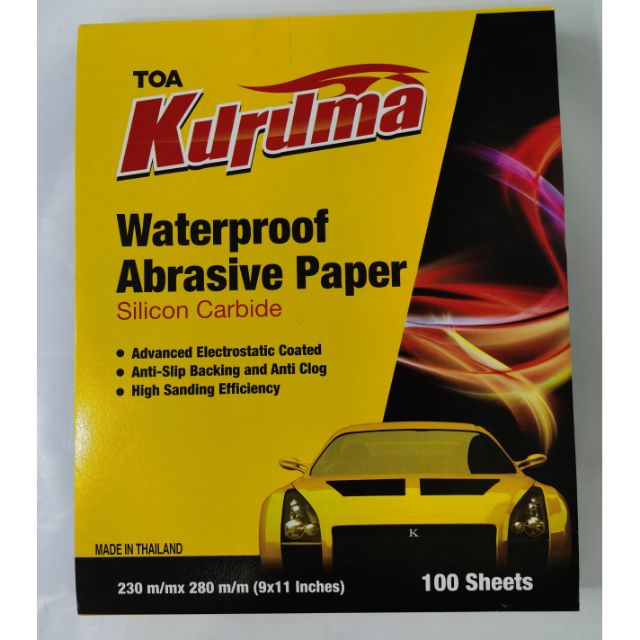 80#-1000# Toa Kuruma waterproof abrasive paper/sand paper | Shopee Malaysia