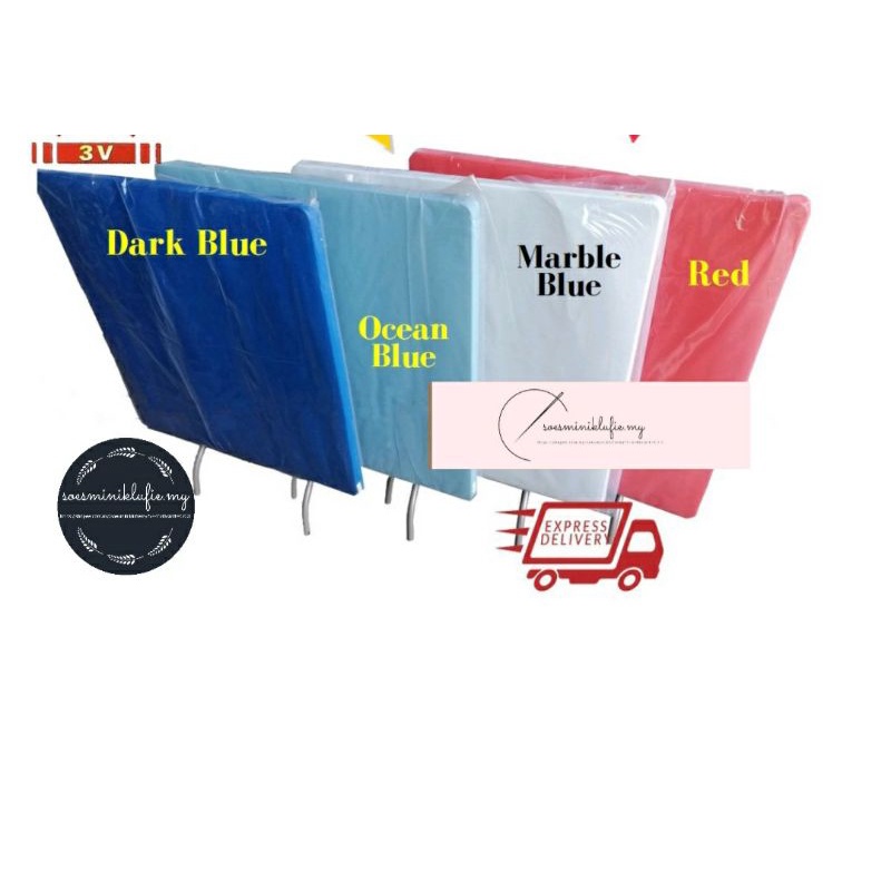 3x3 3V folding table meja lipat plastic table study table square table ...