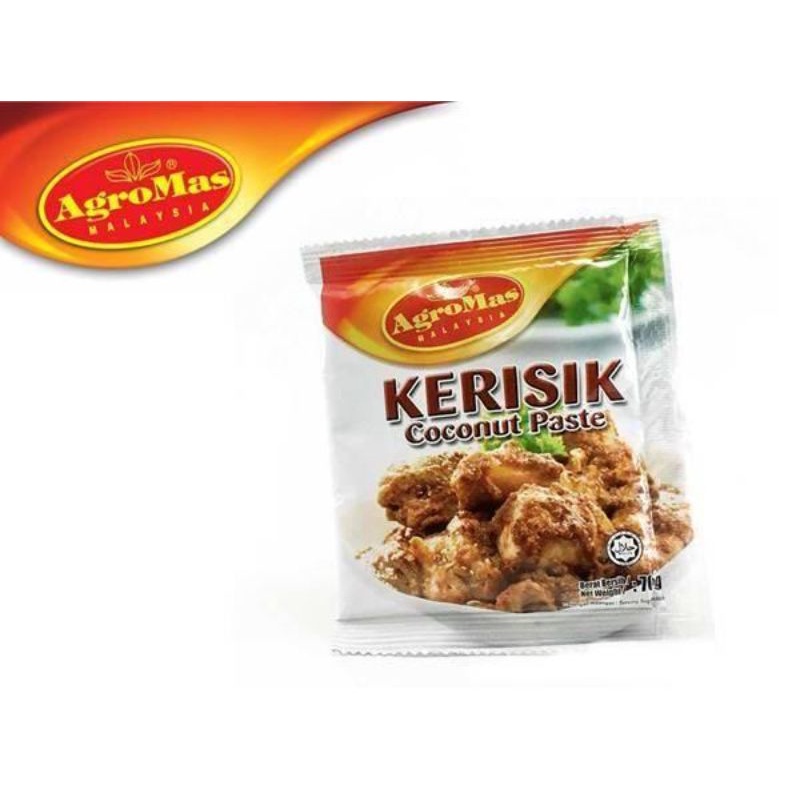 🔥AGROMAS🔥 Kerisik 70gm (Coconut Paste ) Penambah Rasa Masakan ...