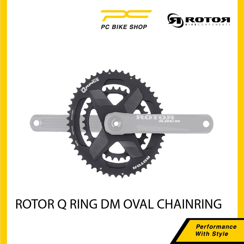 Rotor Q Rings DIRECT MOUNT DM Oval Chainring Cycling Road Bike Crank ...