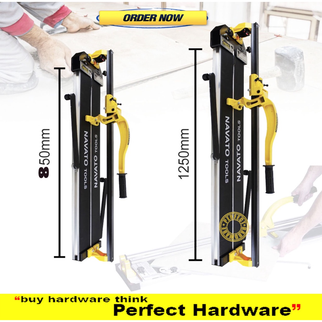 850MM/1250MM NAVATO Tile Cutter Single Rail Tile Cutting Machine Marble ...