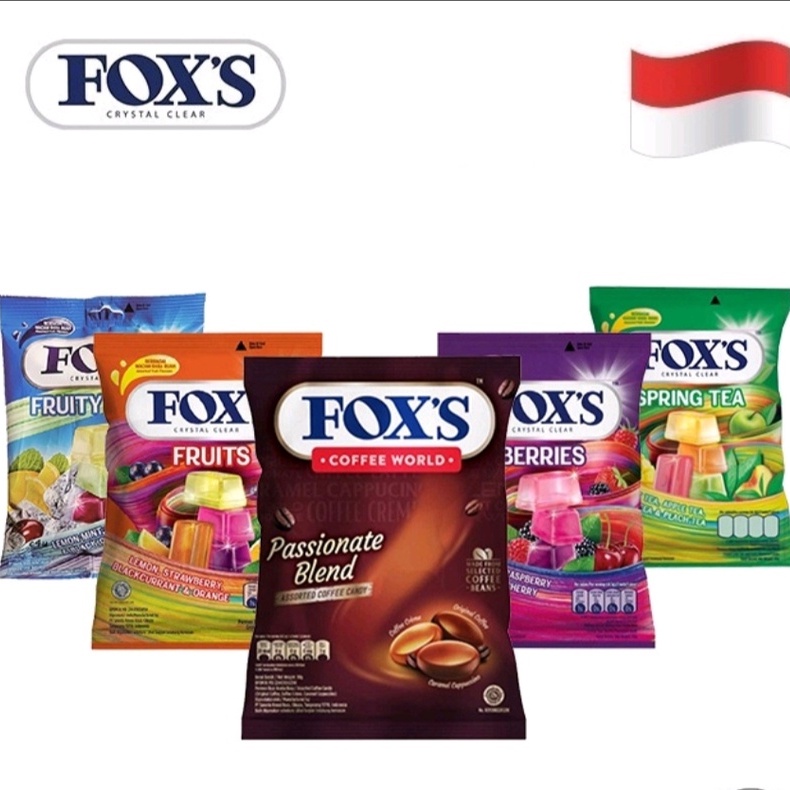 Fox's Crystal Clear Berries/Fruits/Fruity Mint & Oval Candy Coffee Passionate Blend/Creamy Blend ...