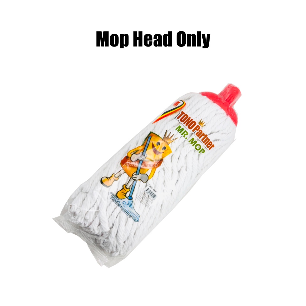 Mr Mop XS Size Cotton Flooring White Mop Lantai Putih Classic Mop Set ...