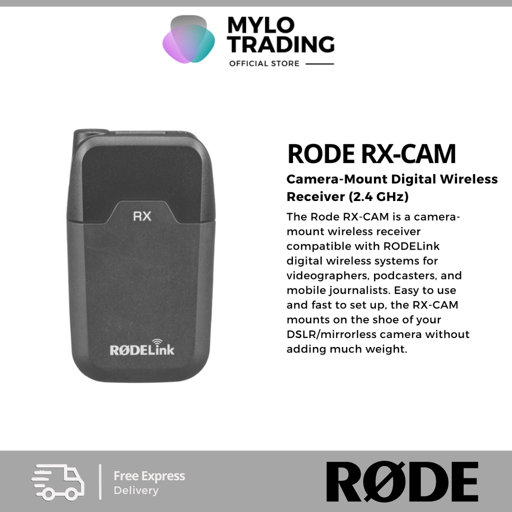 Rode RX-CAM Camera-Mounted Wireless Receiver RODELINKRXCAM | Shopee ...