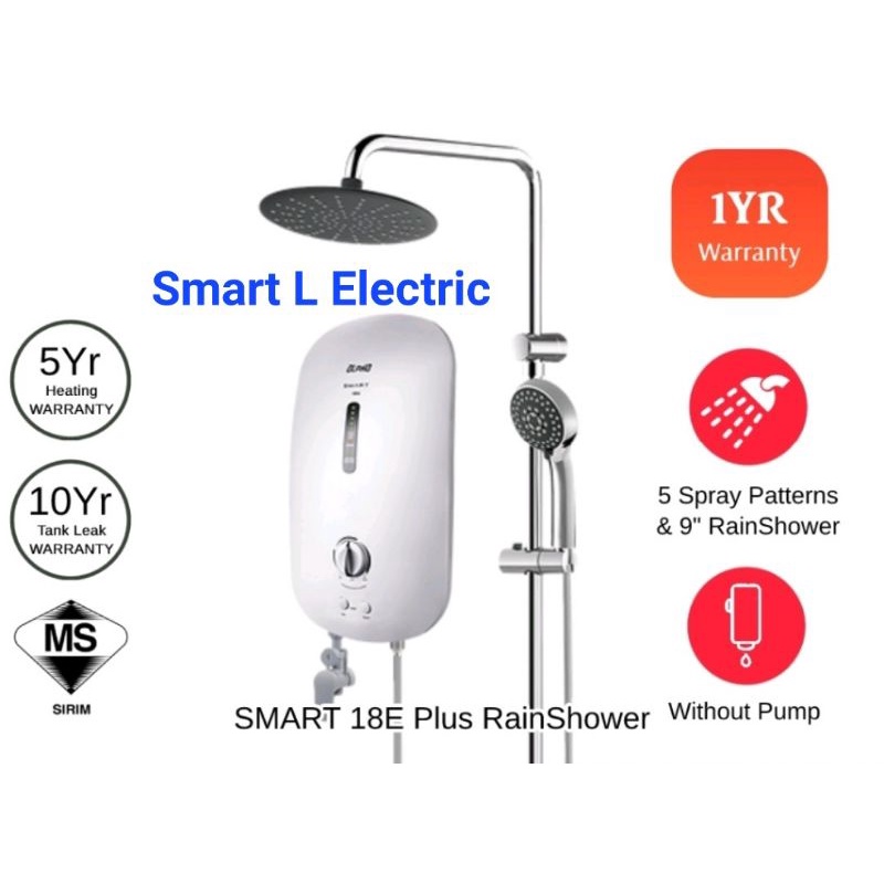 (Offer!!!) Alpha SMART 18 E Instant Water Heater Plus Rain Shower ...