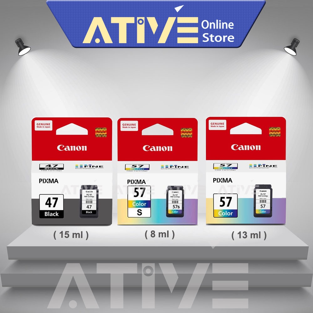 Canon PG47 CL57S CL57 Ink Cartridge for printer E400 E410 E470 E480 E3170 | Shopee Malaysia