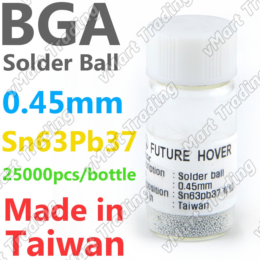 PMTC Sn63Pb37 BGA Solder Ball 25K 0.45mm | Shopee Malaysia