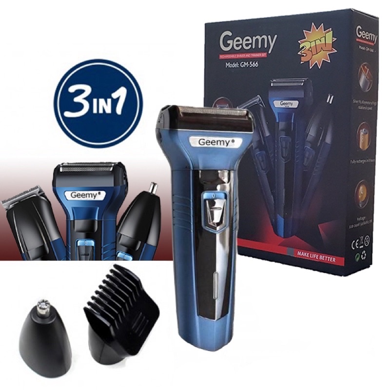 GEMMY GM-566 TRIMMER POTONG MISAI JANGGUT RAMBUT MESIN POTONG SHAVER ...