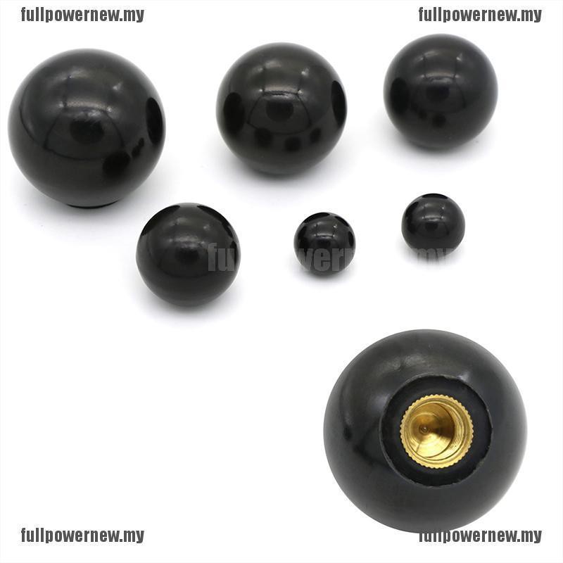 Black plastic M4/M5/M6/M8/M10/M12 thread ball shaped head clamping nuts ...