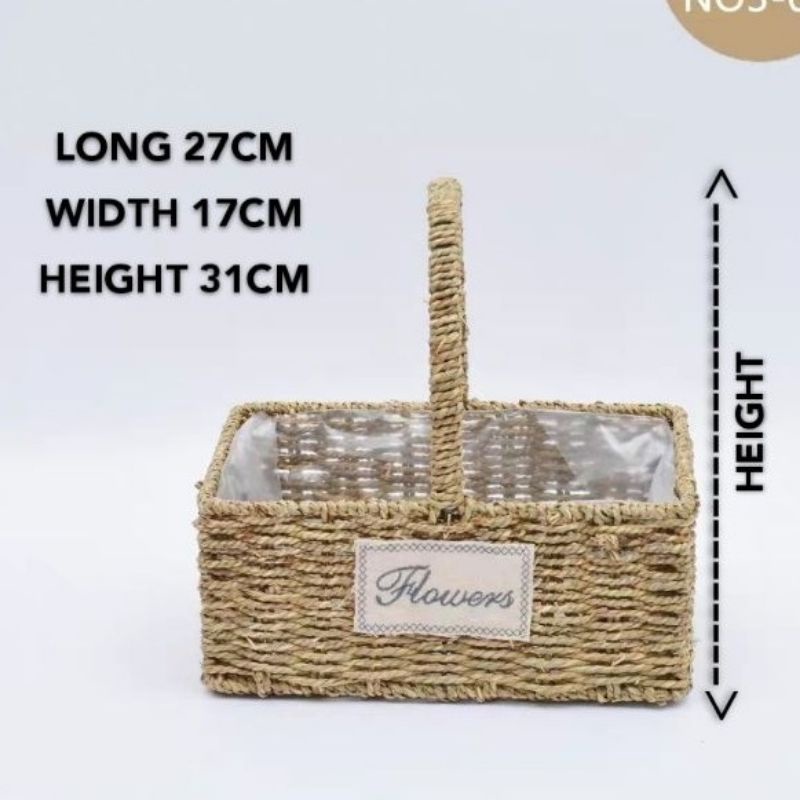 Bakul Buah RUSTIC THEME Solid BASKET for Fruits Flowers Bakul Buah ...