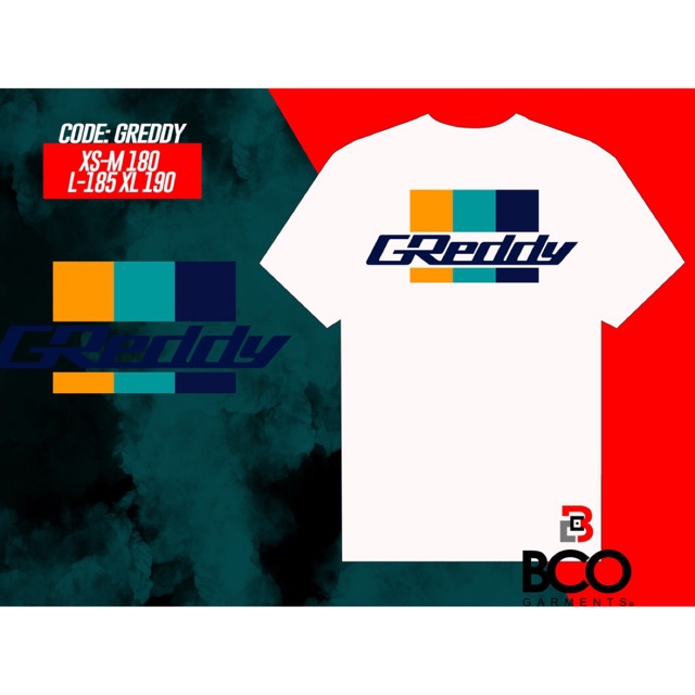 Greddy Inspired Logo - Unisex Tshirts greddy | Shopee Malaysia