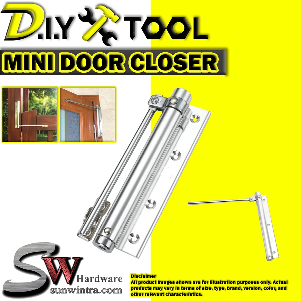 SW Hardware Super Duty Adjustable Door Closer, Automatic Door Closer ...