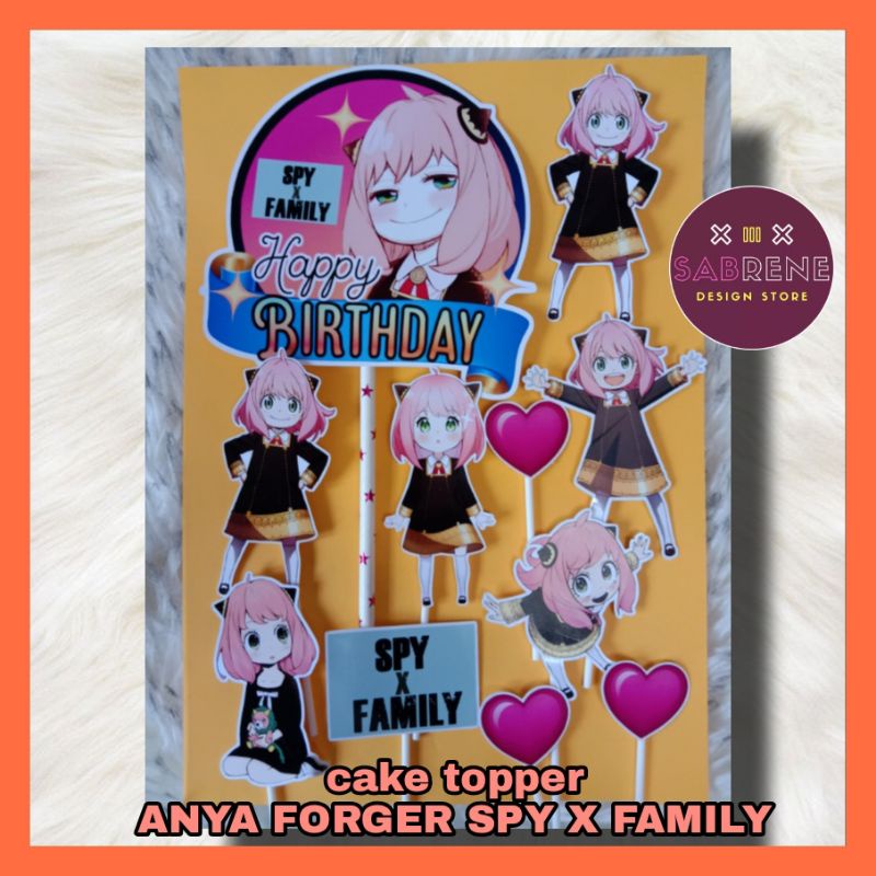 Cake Topper ANYA FORGER SPY X FAMILY Ready Stock | Shopee Malaysia