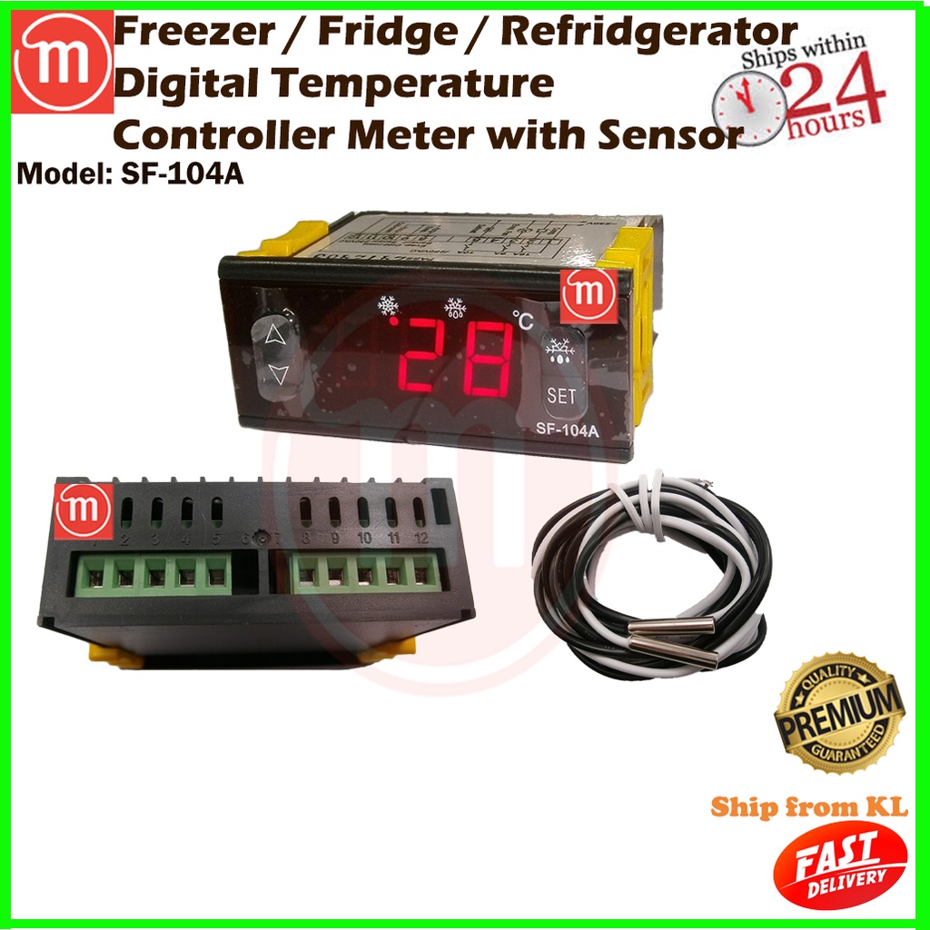 Freezer / Fridge / Refrigerator RoHS Digital Temperature Controller ...