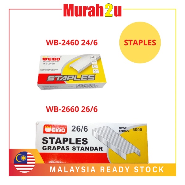 [Aplus] Stationery | Stapler Bullets Size 24/6 26/6 | Staple Stapler ...
