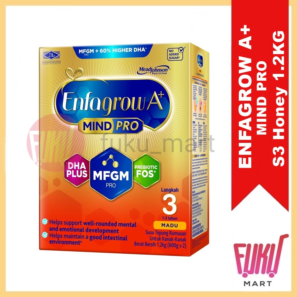 ENFAGROW A+ MIND PRO Step 3 Honey 1.2KG (New Formula Milk Powder ...