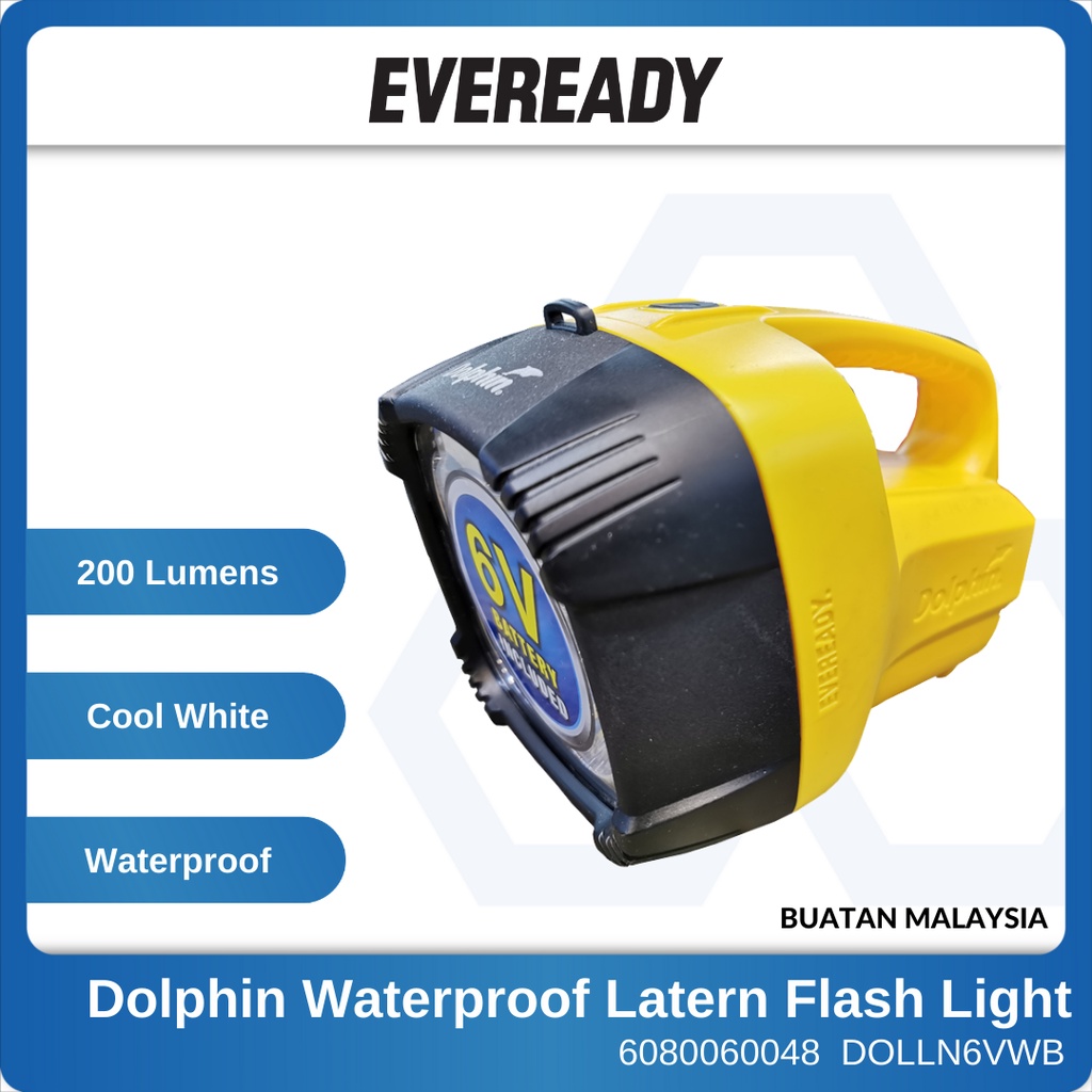 DOLLN6VWB LED Eveready Dolphin Waterproof Latern Flash Light Eveready ...
