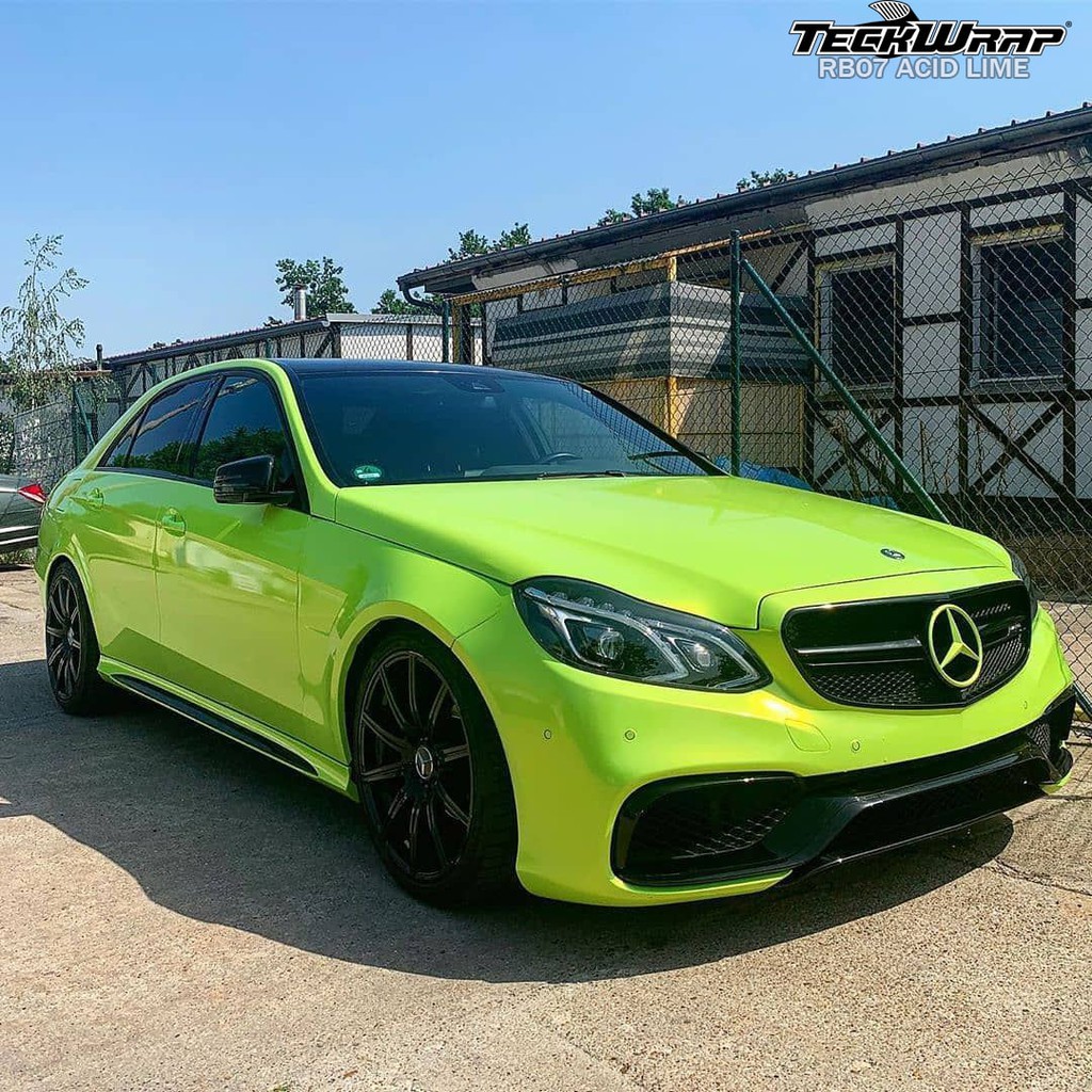 Teckwrap ACID LIME RB07HD Gloss Metallic Green Lime Car Wrap Vinyl Film ...