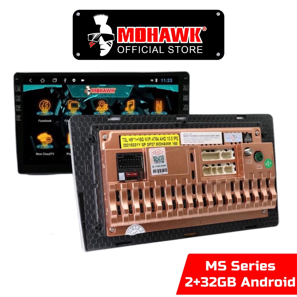 Mohawk MS Series 2+32GB Built in DSP 4G QLED Car Android Player Plug n ...