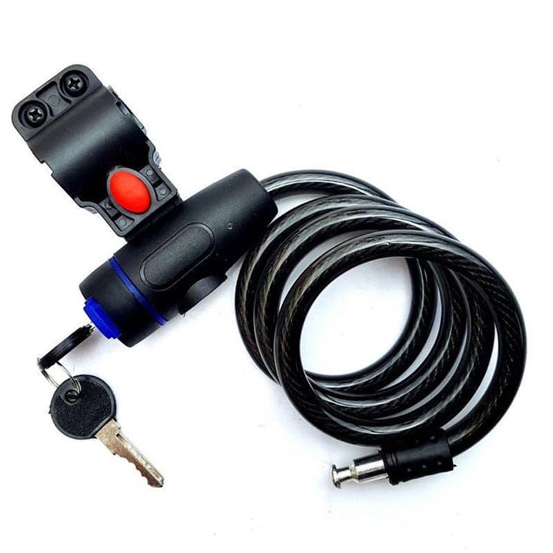 Basikal Anti-Theft Locks Bike Locker Long Steel Cable Coil Security ...