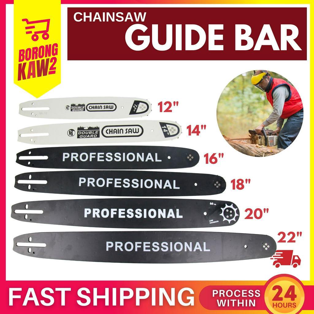 12" 14" 16" 18" 20" 22" Guide Bar for Chainsaw Papan Chainsaw | Shopee ...