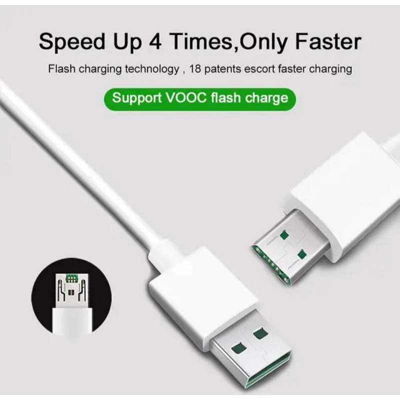 Warranty & Save ⚡ OPPO VOOC FAST CHARGE ⚡ (BERKUALITI DURABILITY) MICRO ...