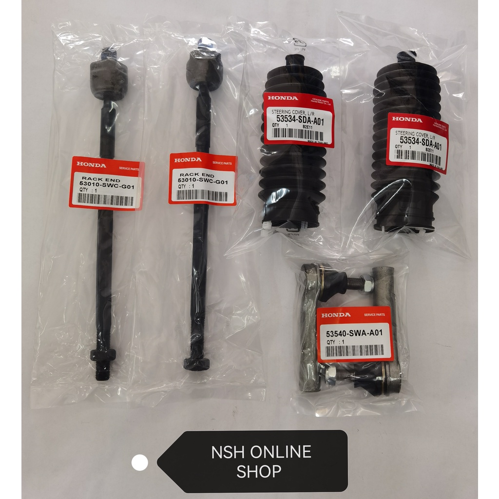 Tie Rod End+Rack End+Steering Boot Cover (Honda Oem) for Honda CRV SWA ...