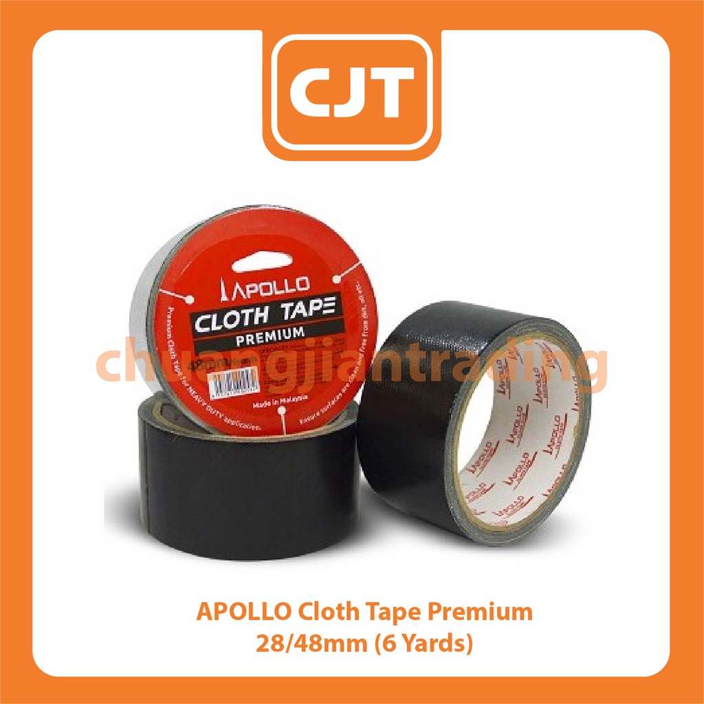 APOLLO Cloth Tape Premium 24/48mm (6 Yards) | Shopee Malaysia