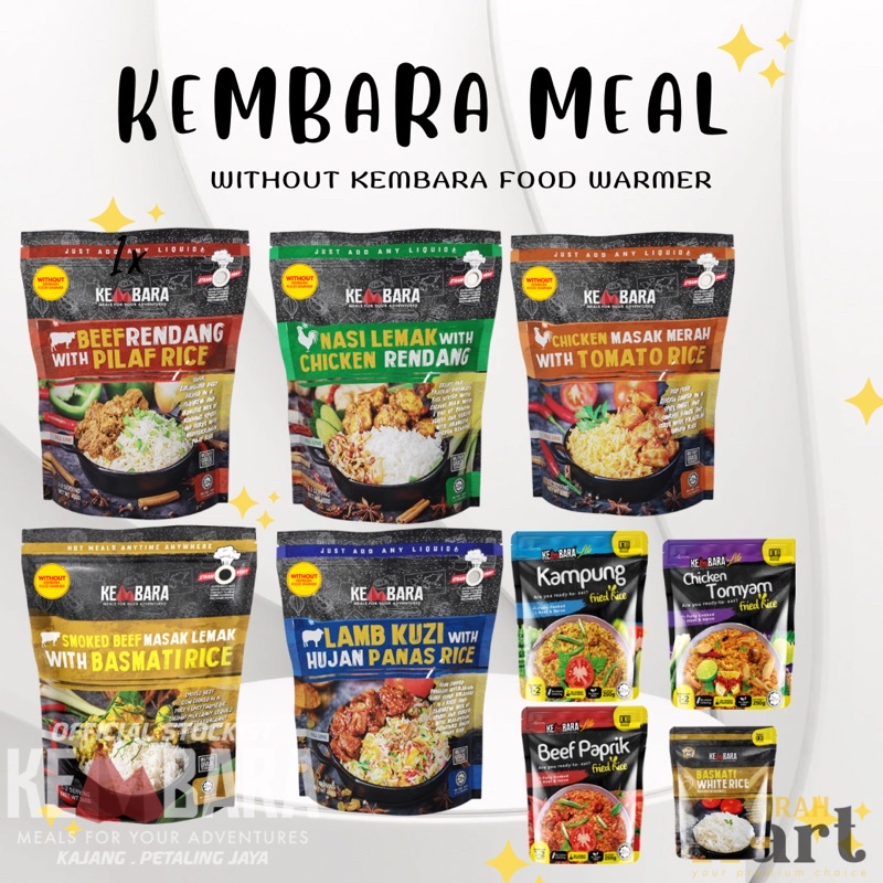 KEMBARA MEALS (Nasi & Lauk) Single Menu: Meal Ready to Eat (MRE) - Without Food Warmer | Shopee ...