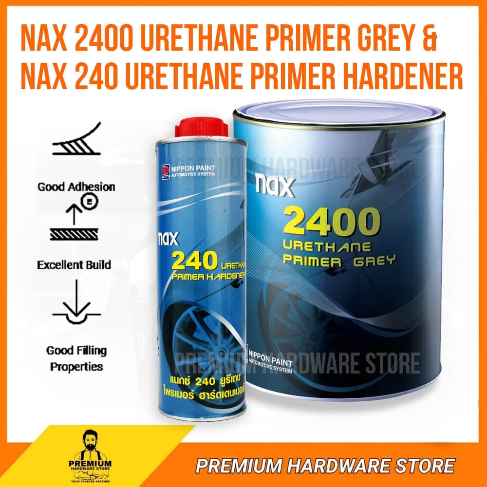 NAX 2400 URETHANE PRIMER GREY & NAX 240 URETHANE PRIMER HARDENER ...