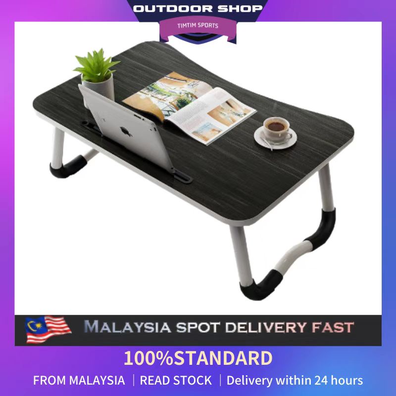 [M'SIA STOCK] bed table Foldable Table Dormitory Study Desks Simple ...
