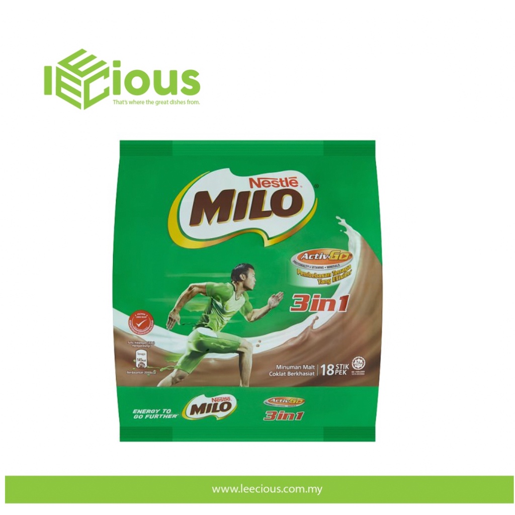 LEECIOUS Milo 3 in 1 Chocolate Malt Drink 13 x 33g | Shopee Malaysia