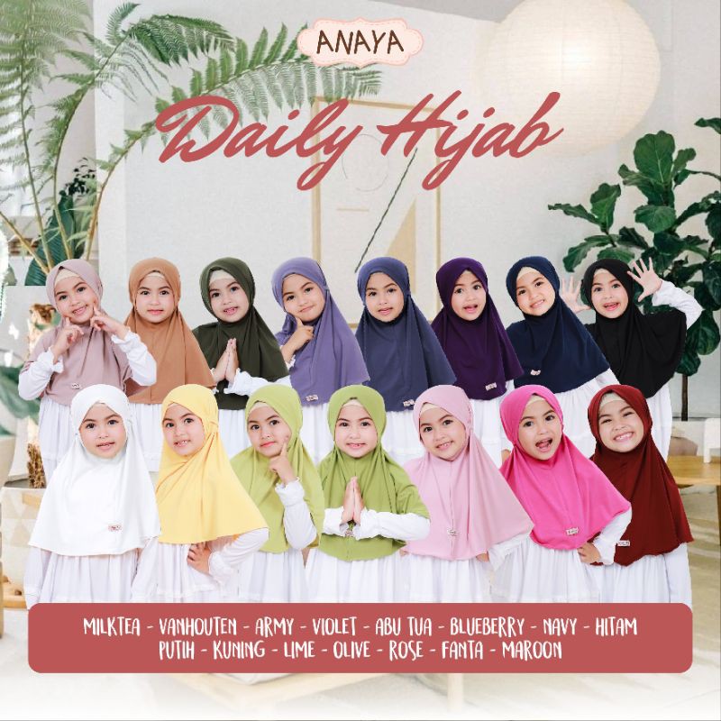 Daily Hijab size L (3-4 years) | Shopee Malaysia