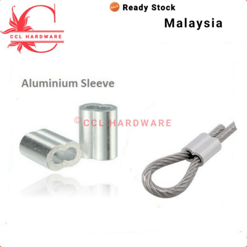 ( 8 Type ) Aluminum Crimping Loop Sleeve for Wire Rope and Aluminium ...