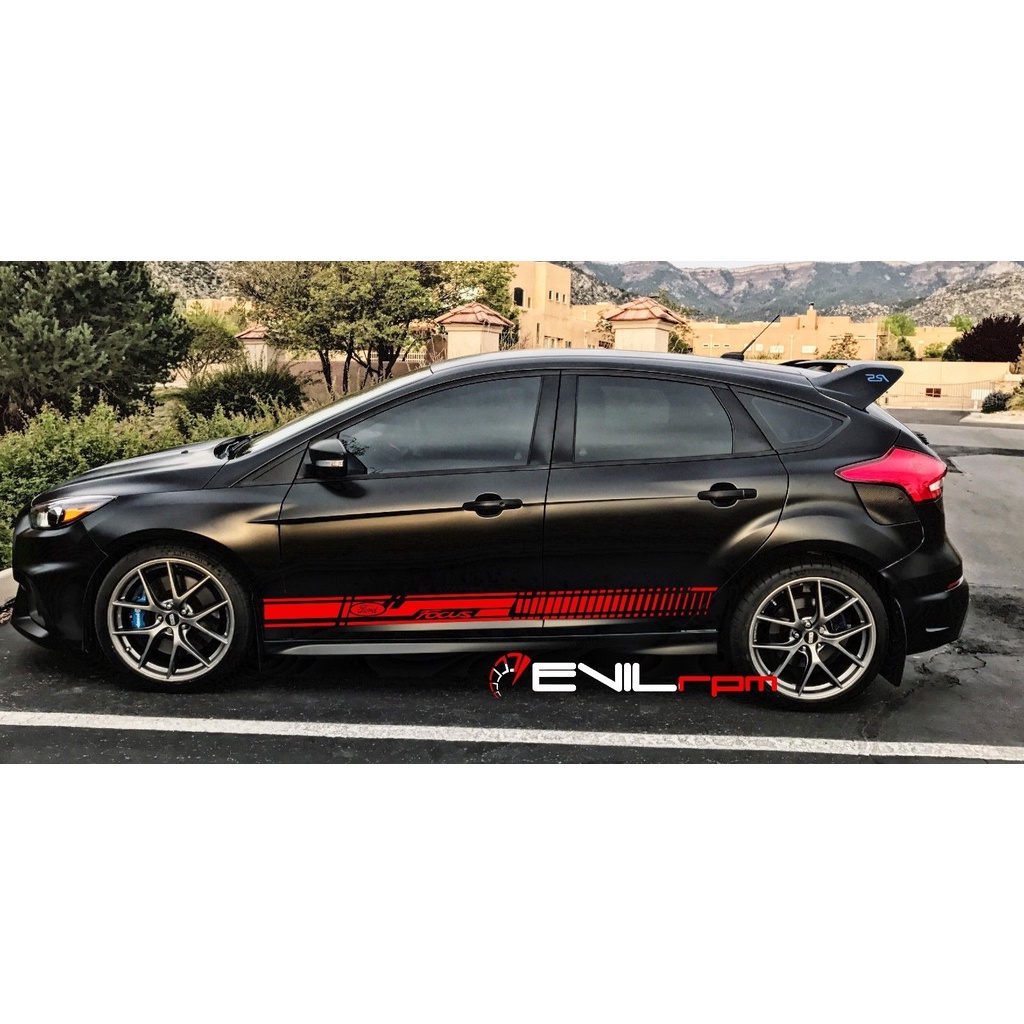 1Set/2pcs Decal sticker side stripe kit for Ford FOCUS MK3 ST Graphics ...