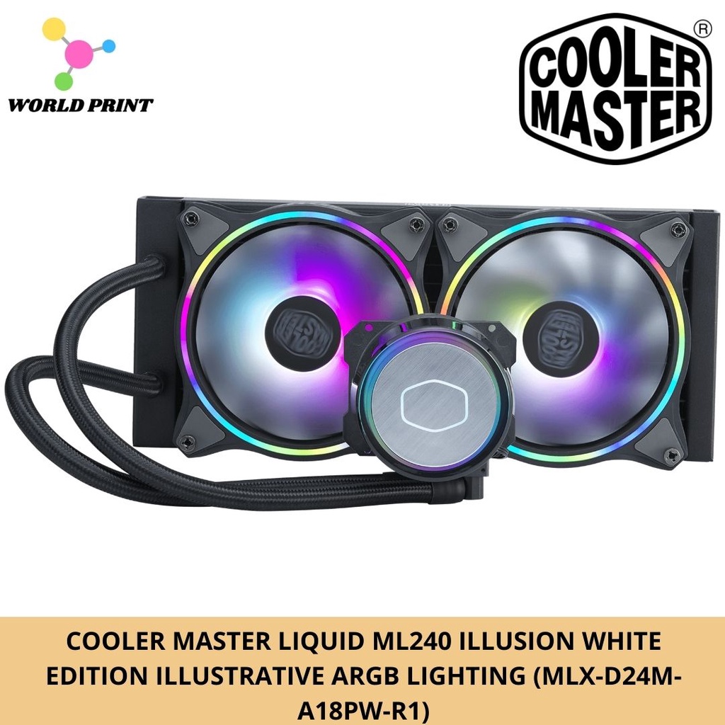 COOLER MASTER LIQUID ML240 ILLUSION WHITE EDITION ILLUSTRATIVE ARGB ...