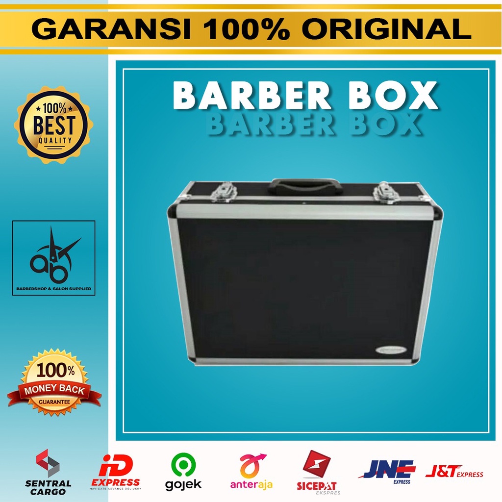 HITAM Barber Box Large Black Suitcase for Shavers and Haircuts ...