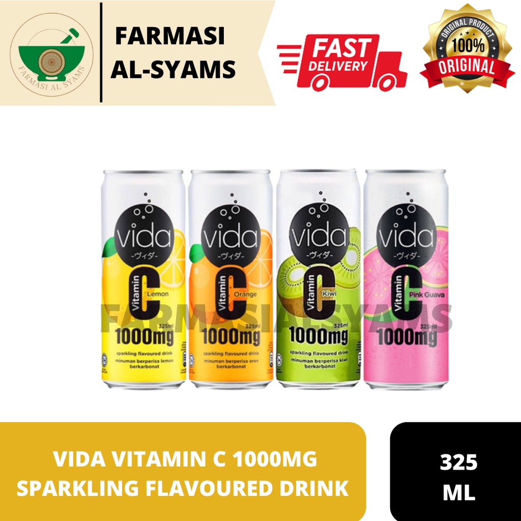 VIDA VITAMIN C 1000MG SPARKLING DRINK 325ML | Shopee Malaysia