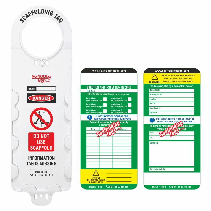 Scaffolding Tag Security Accident Prevention Tag & Holder Safety ...