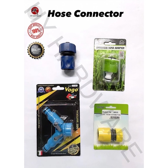 1/2" Hose Connector / Penyambung Paip Getah / Socket Paip Getah / Hose ...