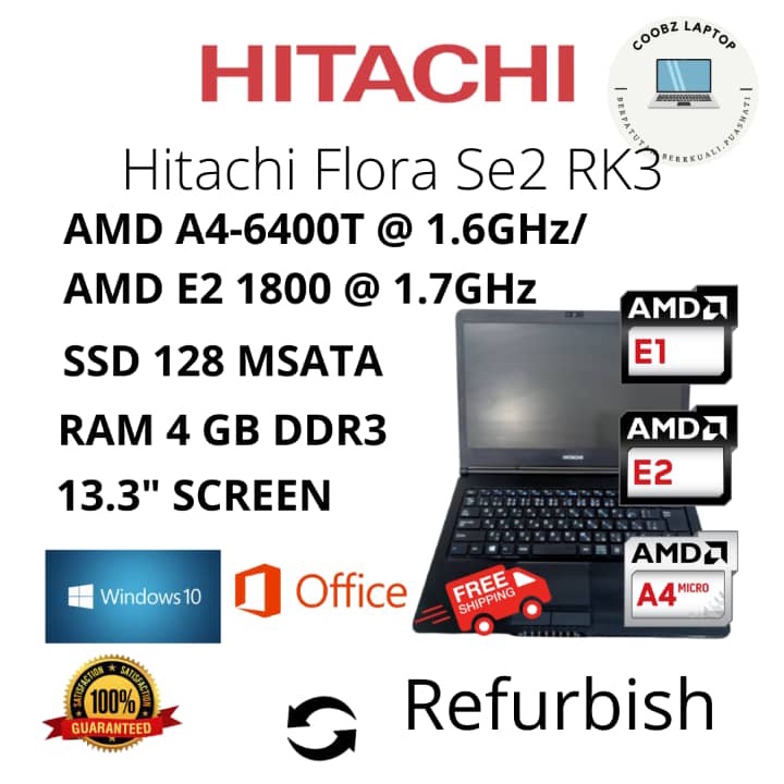 Hitachi Flora Se210 RK5/Ram 4gb/SSD128GB | Shopee Malaysia